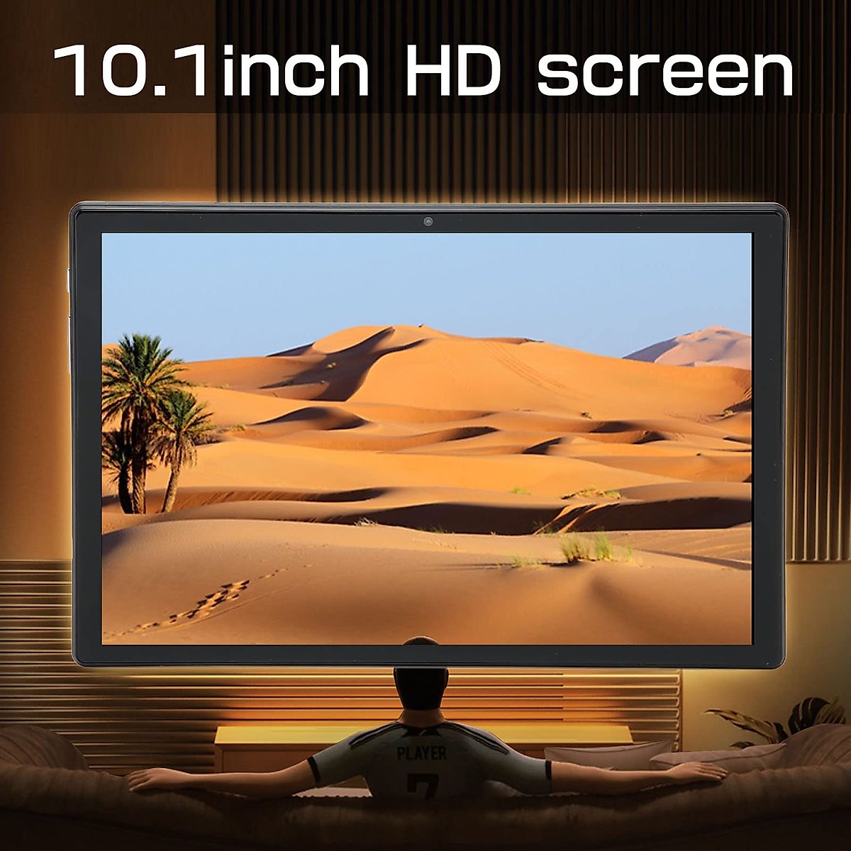 Pomya 10.1 Inch FHD IPS Tablet, 5G WiFi Tablet for Android12, 8GB RAM 256GB ROM, Support Fast Charging, 4G Network Octa Core Calling Tablet with 8MP 16MP Camera for Daily Use