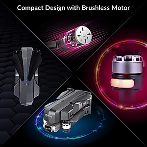 Contixo F35 GPS Drone with 4K UHD Camera 2-Axis Self stabilizing Gimbal 5G WiFi FPV RC Quadcopter Brushless Drone for Adults, Bonus 64GB SD Card Carrying Case