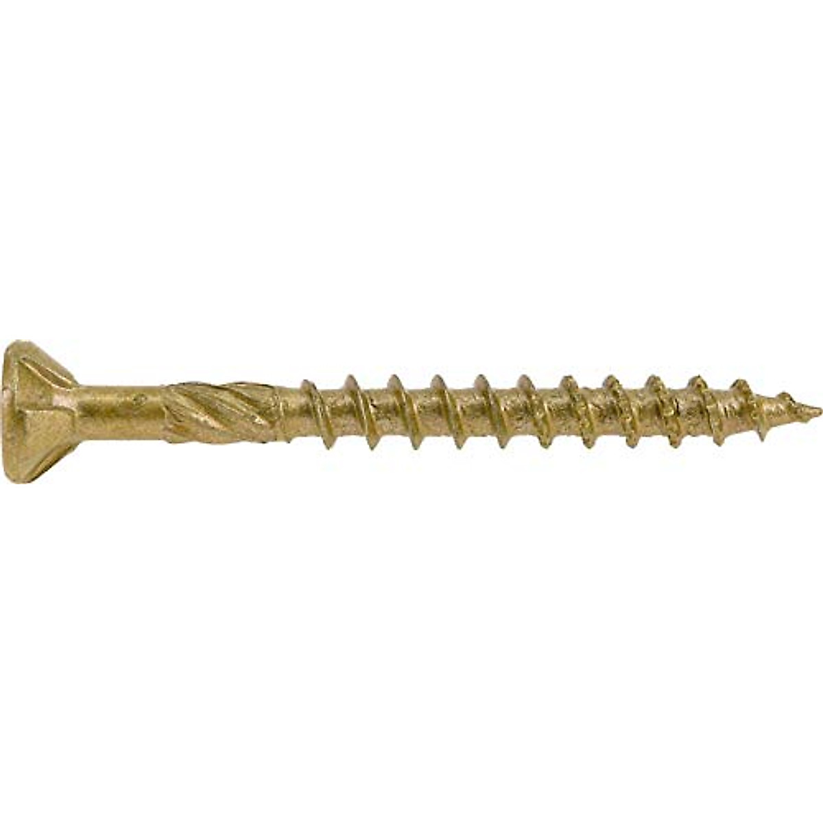 Power Pro 967774 Wood Screws, #8 x 1-3/4", Premium Outdoor Deck Screws, Rust Resistant, Epoxy Coated Bronze, 4000pcs Box