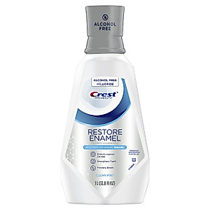 Crest Pro-Health Restore Enamel Mouthwash, Clean Mint, 1 L (33.8 Fl Oz) (Pack of 1)