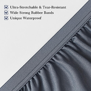 LantingMing, King Size Mattress Pad, Cooling Mattress Topper, Mattress Pad,King Mattress Protector, Mattress Topper King, 8-21” Deep Pocket (Gray, King78×80)