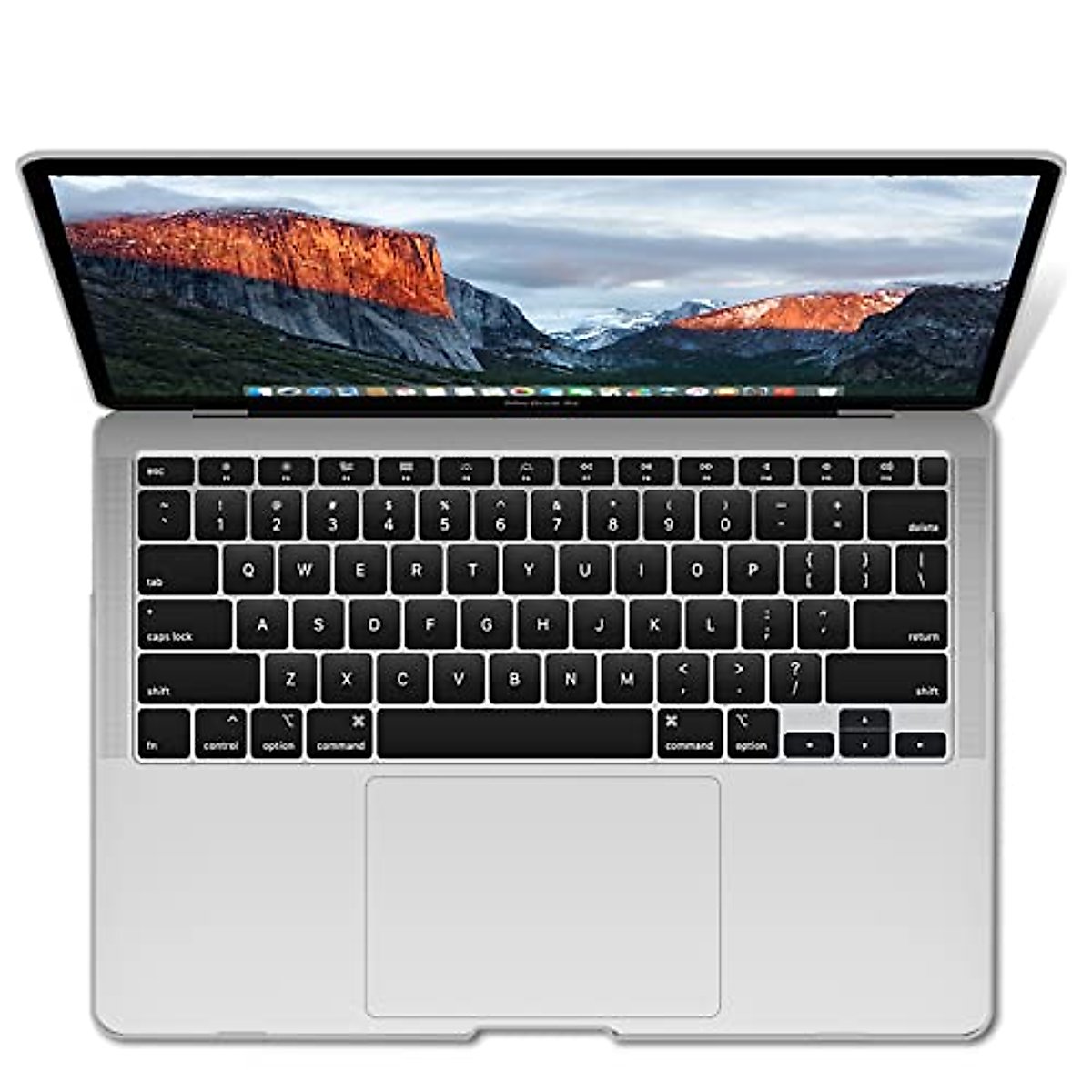 IBENZER Compatible with 2022 2021 2020 MacBook Air 13 inch case M1 A2337 A2179 A1932, Plastic Hard Shell Case for Mac Air 13 Retina Display with Touch ID, Crystal Clear, MMA-T13CYCL