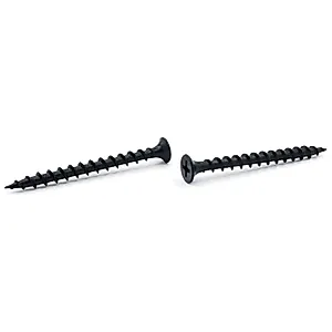 #6 x 1 1/2" Coarse Drywall Screws/Phillips/Bugle Head/Steel/Black Phos / 5,000 Pc. Carton