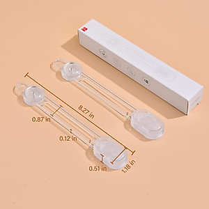 nediea Baby Proofing Cabinet Locks, Drawer Locks Baby Proofing, Child Safety Strap Locks, Universal for Drawers, Fridge, Dishwasher, Toilet Seat, Cupboard, Oven,Trash Can, No Drilling (2 Pack)