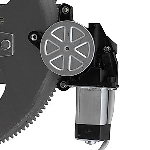 Brock Replacement Pair Set Front Power Window Lift Regulators & Motors Assemblies Compatible with 1981-1996 F150 Pickup Truck F6TZ1523209AA F6TZ1523208AA