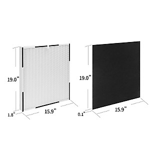 FMDZFL 510/450 Replacement Filter Compatible with Whirlpool Whispure 8171434K/1183054K, for AP450, AP510, AP51030K, WP500P, WP500, AP45030K, WP1000 Purifier, 1 HEPA Filter + 5 Carbon Pre-Filters