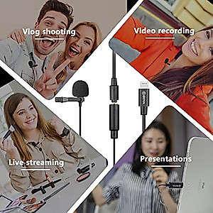 BOYA Lavalier Lightning Microphone for iOS iPhone 11 Vlog, 20 ft/6m by-M2 Lapel Universal Mic with Lightning Plug Adapter for iPhone 11 10 X 8 7 MAC YouTube Video Facebook Live