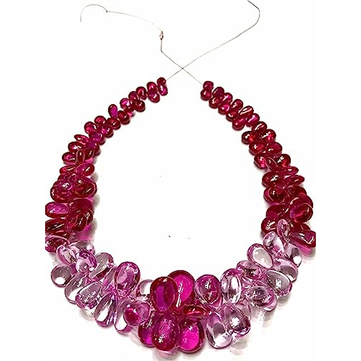 Natural -RED Corundum Almond soomth Beads 5 * 9-7 * 14 mm 13 inch Long String Jewelry Making Gemstone Beads for Necklace Bracelet