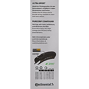 Continental Ultra Sport III 700x25 Black Folding PureGrip