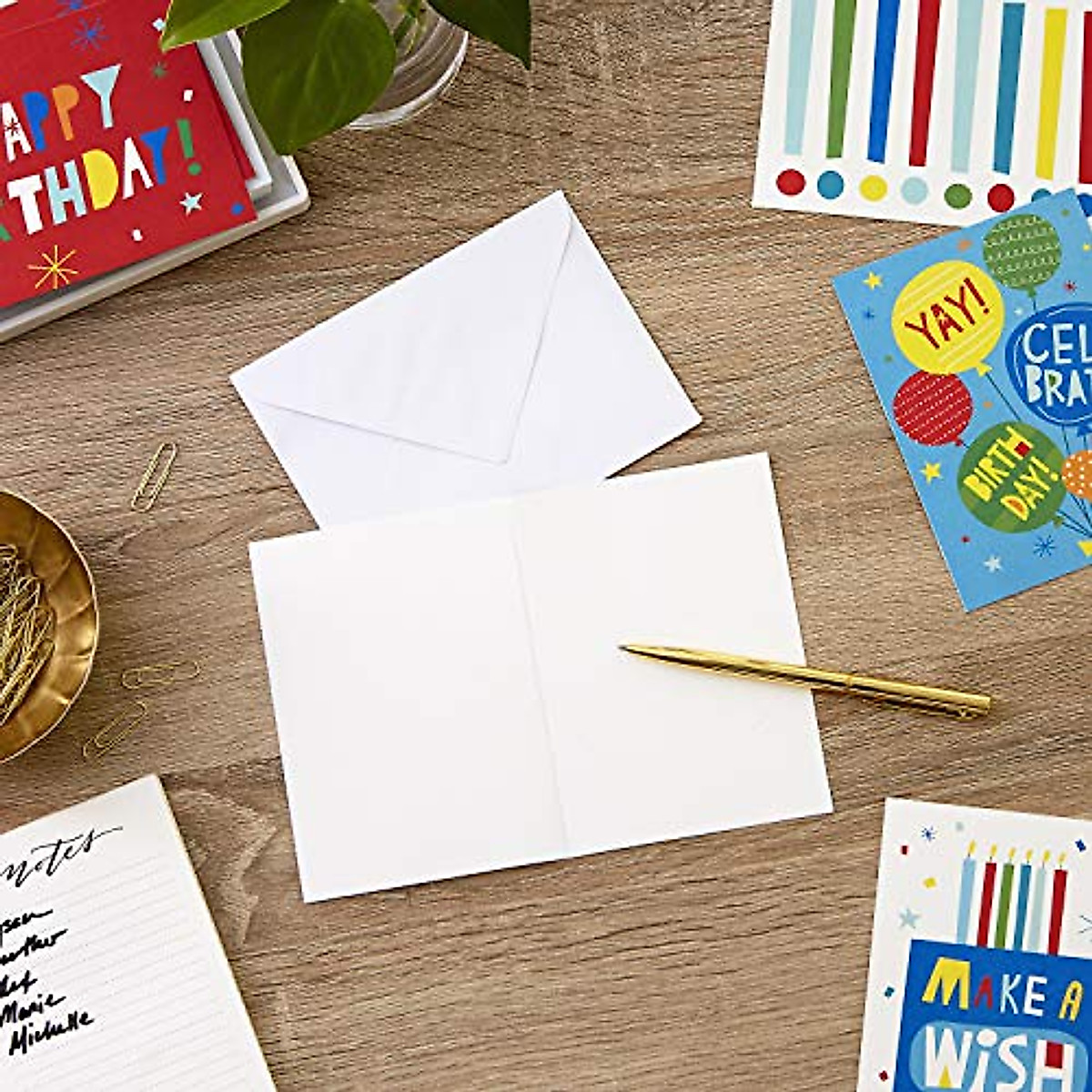 Hallmark Birthday Cards Assortment, Make A Wish (48 Cards with Envelopes) (5STZ5122)