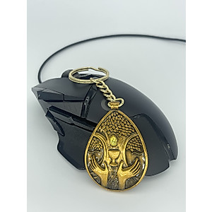 Elden Ring Inspired Blessed Dew Talisman Keychain with Key Ring,Perfect Decoration for Everyday Carrying Stuff.