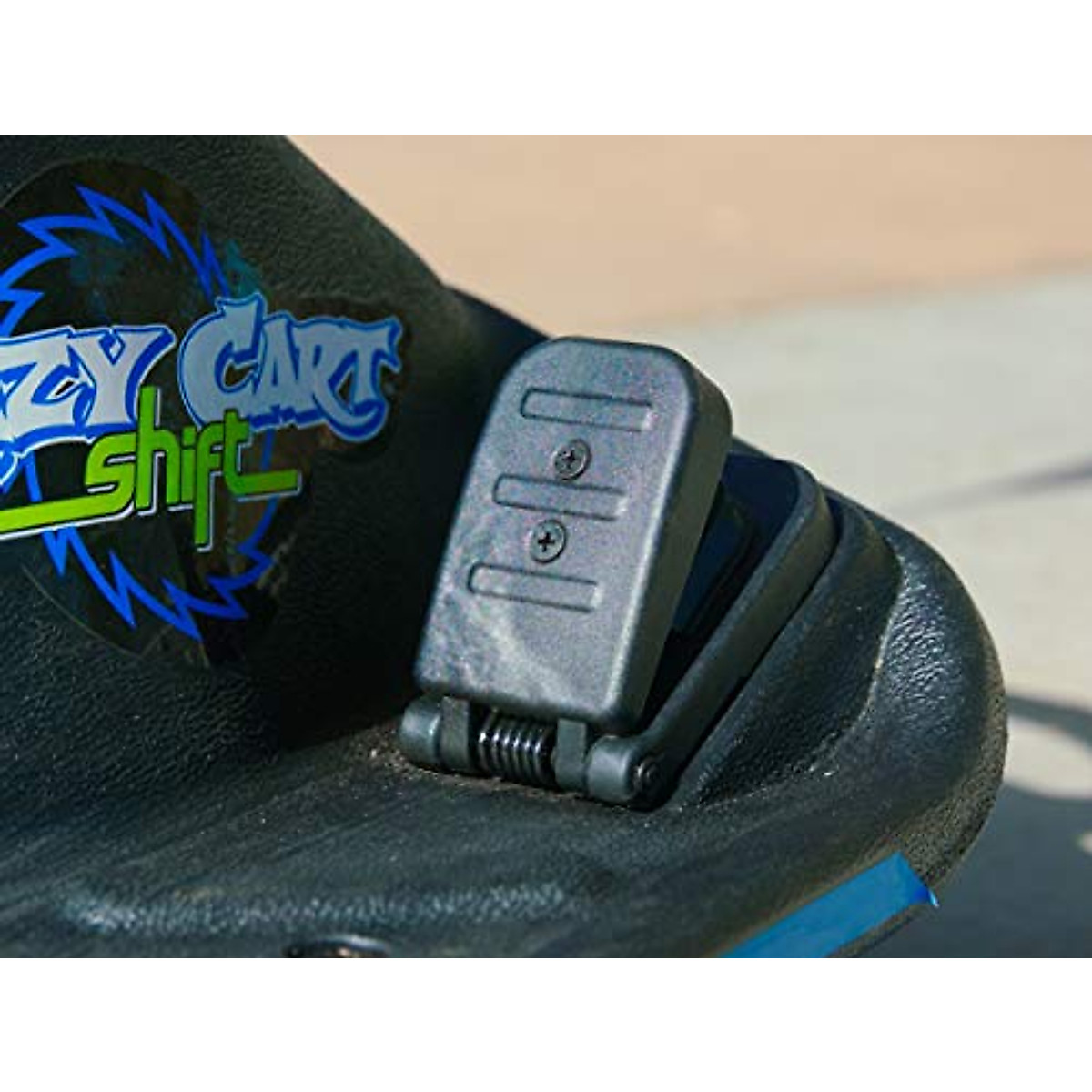 Razor Crazy Cart Shift for Kids Ages 6+ (Low Speed) 8+ (High Speed) - 12V Electric Drifting Go Kart for Kids - High/Low Speed Switch and Simplified Drifting System, for Riders up to 120 lbs,Black/Blue