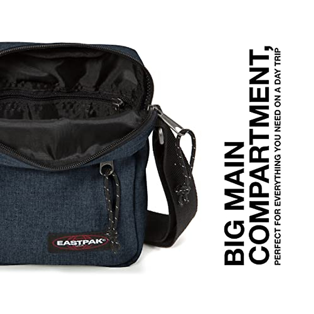 Eastpak The One Shoulder Bag - Storage for Keys, Wallet, and More - Triple Denim