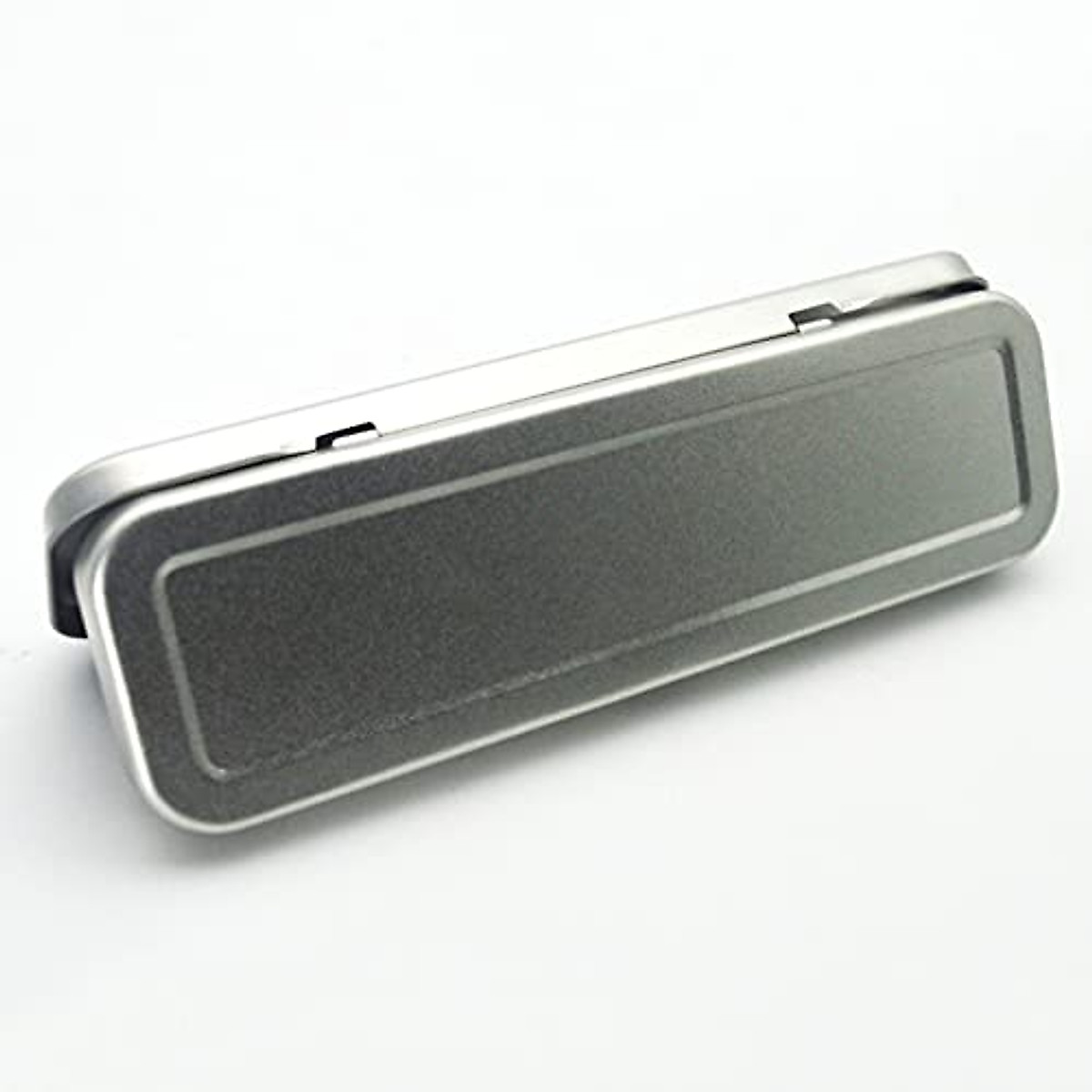 Empty Tin Box Pencil Case Metal Hinged Tin Stationery Box Rectangular Pencil Case Storage Containers Organizer 5pcs for Makeup Painting Brush Pen Candy Cookie