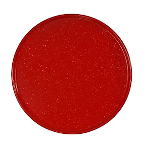 casaWare 2pc Ultimate Pizza Pan Set, (1) Ceramic Coated NonStick 12-inch Pizza Pan, (1) 12-inch Ceramic Coated NonStick Perforated Pizza Pan (Red Granite)