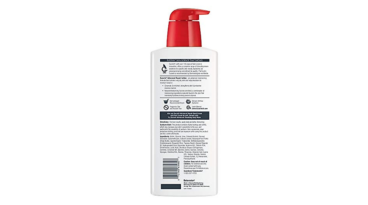 Eucerin Advanced Repair Body Lotion - 48-Hour Hydration for Dry Skin