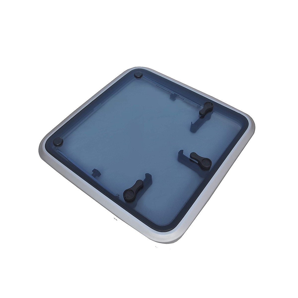 Galamarine 16.7"x16.7" Deck Hatch - Anodized Aluminum Square Hatch/Marine Porthole with Tempered Glass for Boat/Yacht/RV