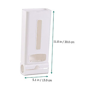 Cabilock 5pcs Bag Storage Box Bag Dispenser Holder Trash Bag Container Wall Shopping Bag Holder Kitchen Garbage Bags Organizer Wall Mounted Garbage Bag Holder Plastic Roll Rack Hanging