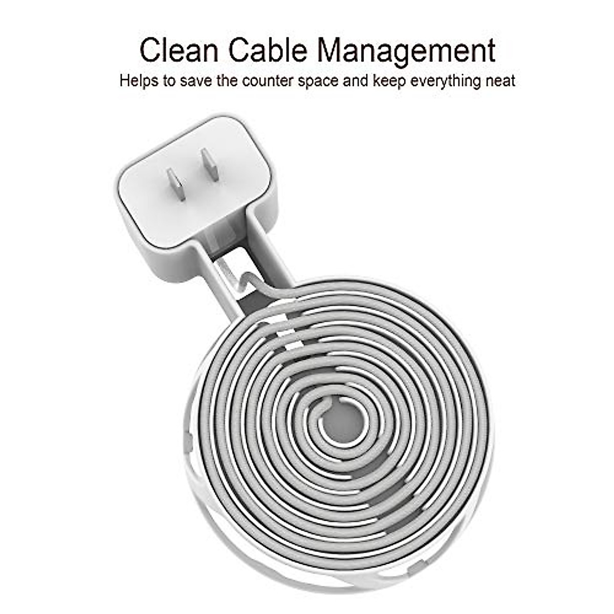 Outlet Wall Mount Holder for Homepod Mini, Space-Saving Design Perfect Cord Management Outlet Socket Wall Mount for Homepod Mini Voice Assistant