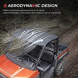 KEMIMOTO Roof Top Hard Combination Sport Roof Top Compatible with Polaris Ranger XP 900/ 1000/ XP 1000/ 570 3-Seat Roof (NOT Fit 2016+ Full Size 570 Roll Bar Cage)