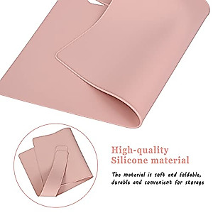 High Chair Placemat, Durable High Chair Placemat Silicone, Clean and Hygienic, Suitable for IKEA Antilop Highchai, for Toddlers and Babies (Pink)