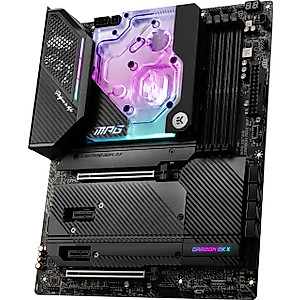 MSI MPG X570S CARBON EK X Gaming Motherboard (ATX, AMD, Socket AM4. DDR4, PCIe 4, CFX, M.2 Slots, Wi-Fi 6E)