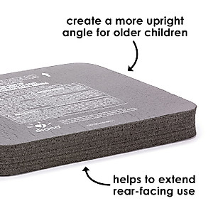 Diono Angle Adjuster Car Seat Leveler, Car Seat Wedge Cushion, Foam Provides More Legroom for Rear-Facing Car Seats