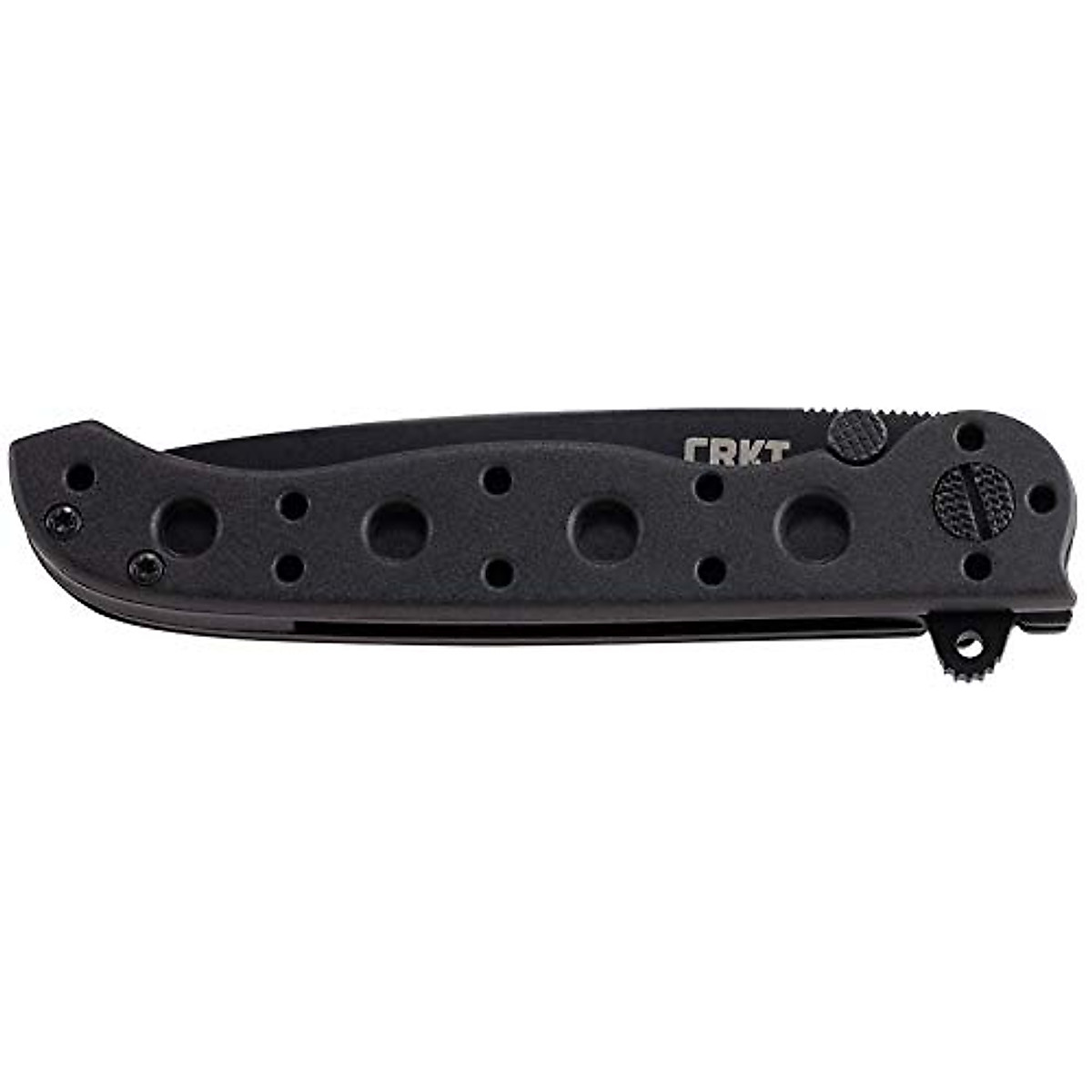 CRKT M16-10KZ EDC Folding Pocket Knife: Everyday Carry, Black Serrated Edge Blade, Tanto, Automated Liner Safety, Nylon Handle, Pocket Clip