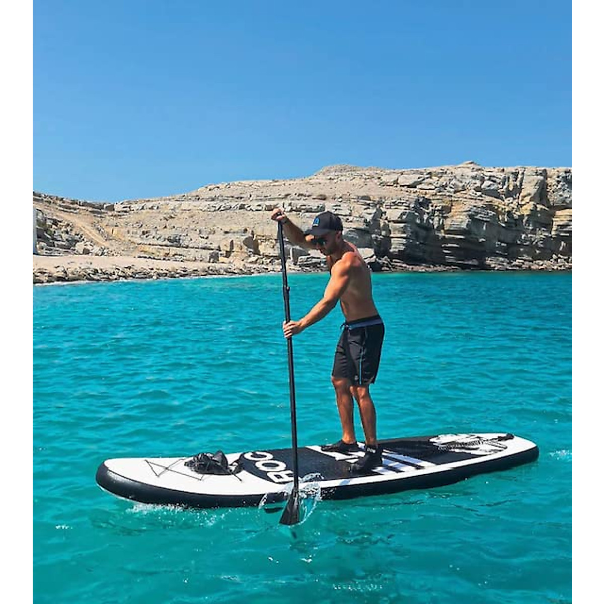 Roc Inflatable Stand Up Paddle Boards with Premium SUP Paddle Board Accessories, Wide Stable Design, Non-Slip Comfort Deck for Youth & Adults