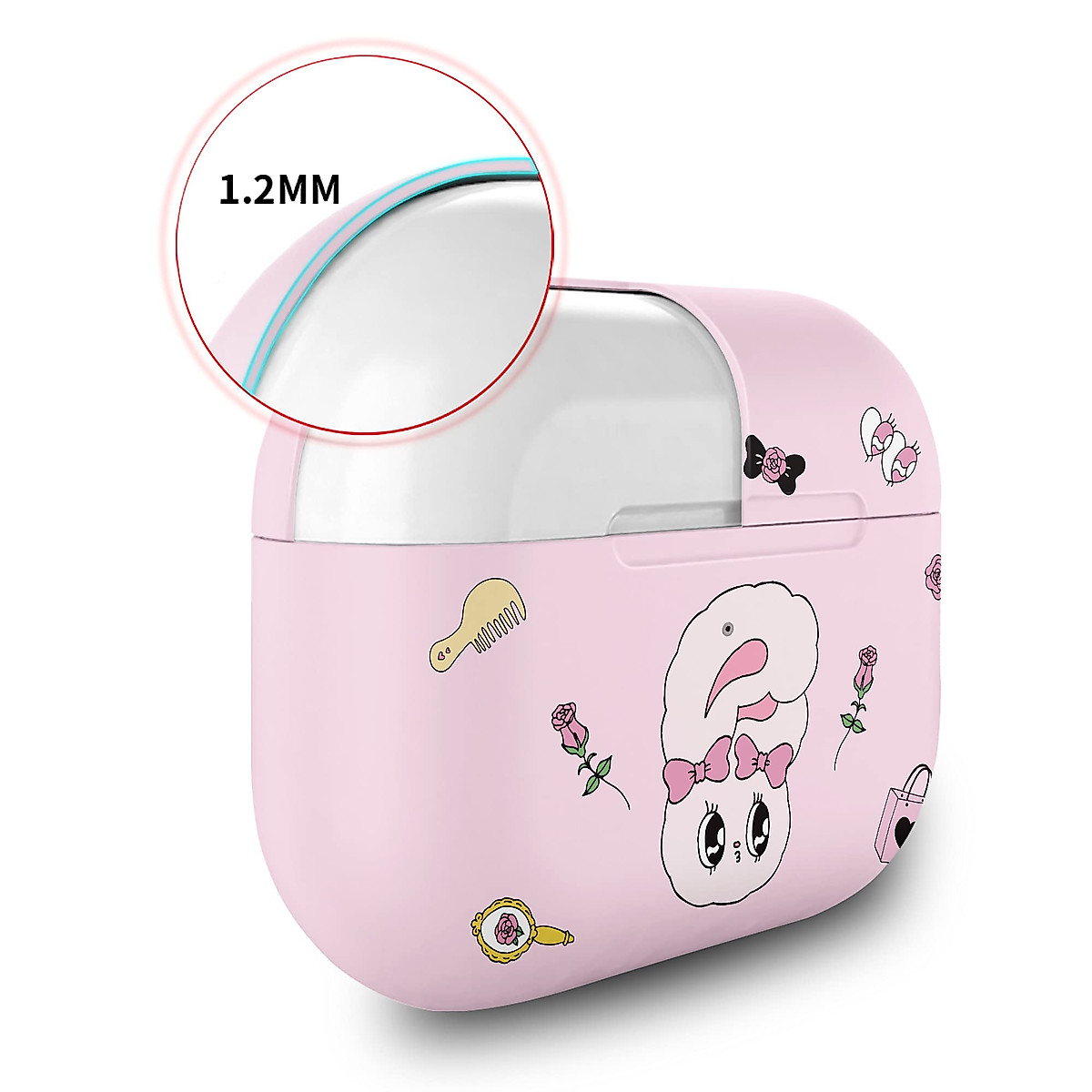 Esther Bunny Compatible with AirPods Pro Case Key Holder Hard PC Shell Strap Hole Cover - Esther Bunny Item