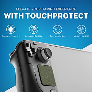Steam Deck OLED Compatible Accesory. TouchProtect Skin to Add Grip, Style, Tactile Feedback, and Protect Steam Deck Trackpad. Touchpad Protector, Steam Deck Skin