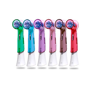 Nincha Powered Toothbrush Head Cover for Oral-B iO Series Toothbrush Head - Multiple Colors -Pack of 6