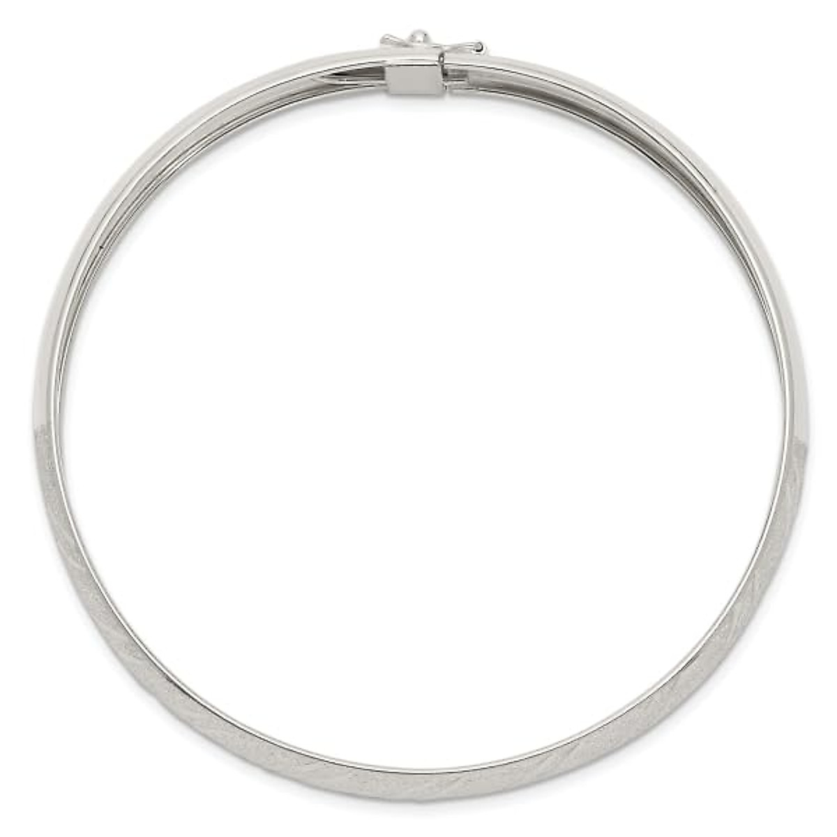 IceCarats 925 Sterling Silver 10.5mm Flexible Bangle Bracelet