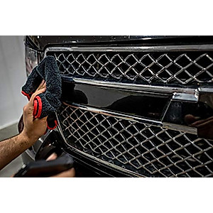 White Diamond Detail Products Extra Thick Double Sided Microfiber Towel with Silk Trim, (16in. x 16in.) (3)