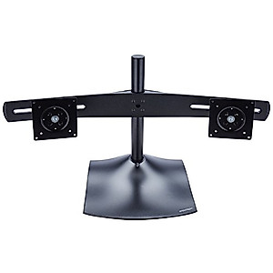 Ergotron DS100 Dual-Monitor Desk Stand, Horizontal, Black