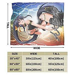 Anime High School DxD Throw Blanket Rias Gremory Blanket Bedroom air Conditioning Blanket 80"x60"