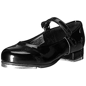 Leo Baby-Girl's Rhythm TAP Dance Shoe, Black, 10 Medium US Toddler