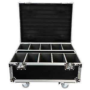 Rockville Charging Road Case for (10) Battery PAR 50 Lights