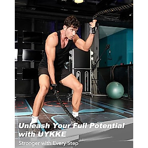 UYKKE 10mil Nitrile Gloves Thick,Industrial Disposable Gloves with Diamond Textured,Heavy Duty Mechanic Gloves,Latex Free (100, Large)