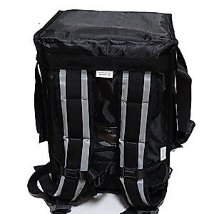 PK-34V: Small Food Delivery Backpack for Hot and Cold 13" L x 9" W x 18" H, Beverage Delivery Carrier, Drinking/Coffee Take Out Delivery Box, Thermal Bags, Top Loading