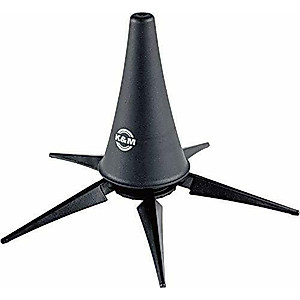 K&M - König & Meyer 15228.000.55 Clarinet In-Bell Portable Stand - Lightweight with 5 Leg Folding Base - Fits A and B Clarinets - Stable Secure Base - Professional Grade - Made in Germany - Black