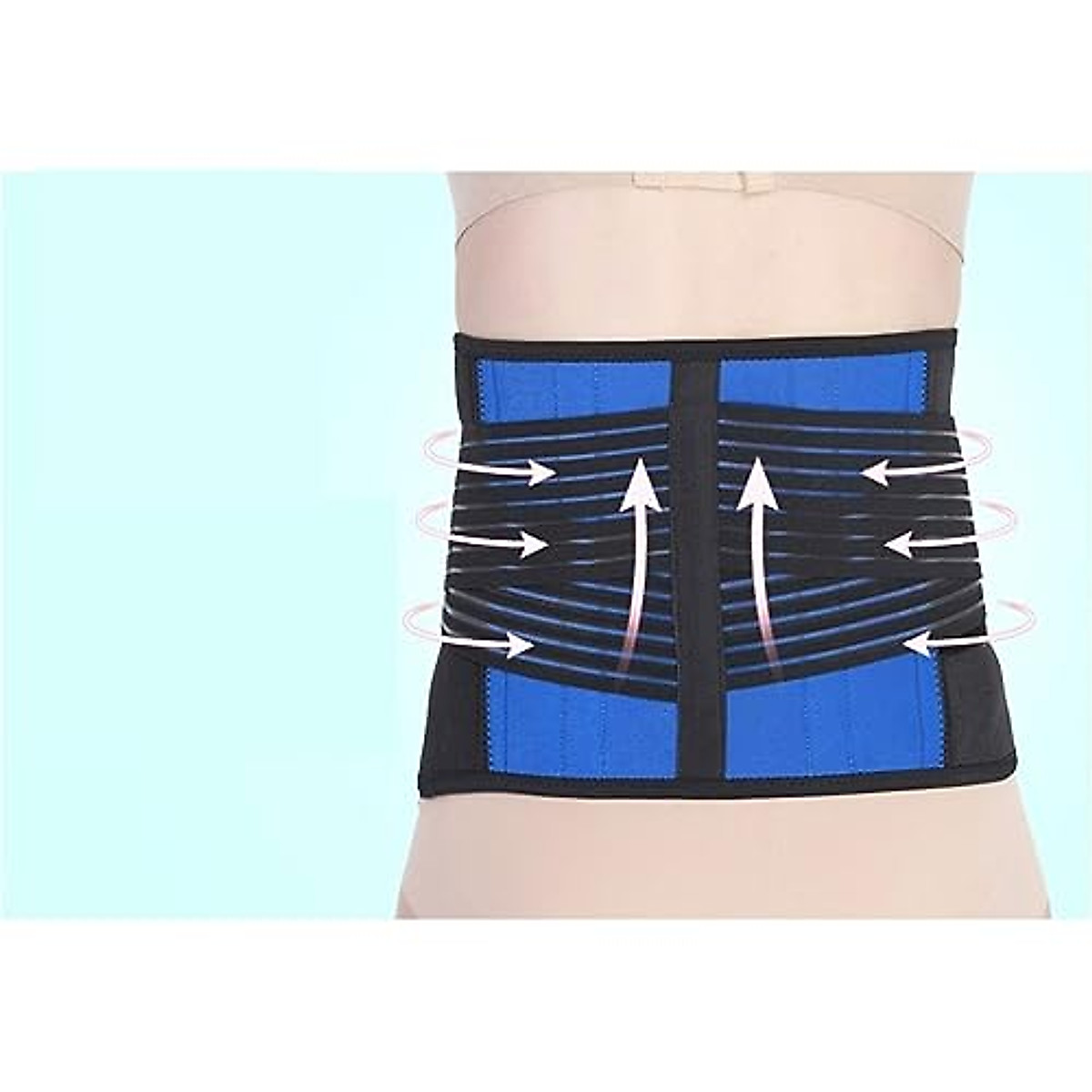 MIOTEQ Back Brace Lumbar Support Belt For Women And Men, Adjustable Safety Belt With Dual Lumbar Pads For Lower Back Pain Relief (Size : XX-Large)