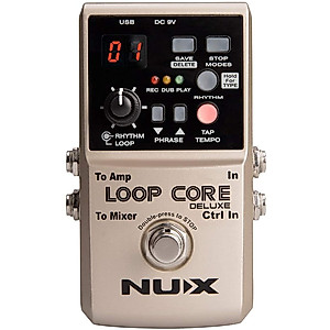 NUX Loop Core Deluxe Pedal Bundle with 2 Patch Cables, 2 Instrument Cables, 9V Power Supply and Daisy Chain