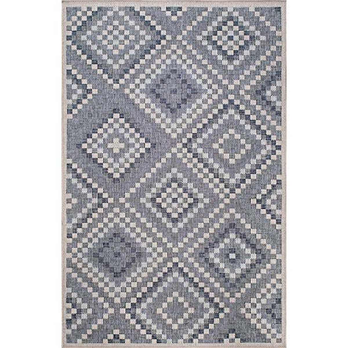 nuLOOM Charter Aztec Trellis Indoor/Outdoor Area Rug, 8' x 10', Grey