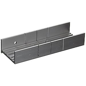 Zona 35-260 Aluminum Wide Slot Miter Box, Slot Size 031-Inch, Slot Angles 45, 90, Cutting Depth 3/4-Inch, Cutting Width 1-3/4-Inch, Length 5-1/2-Inch