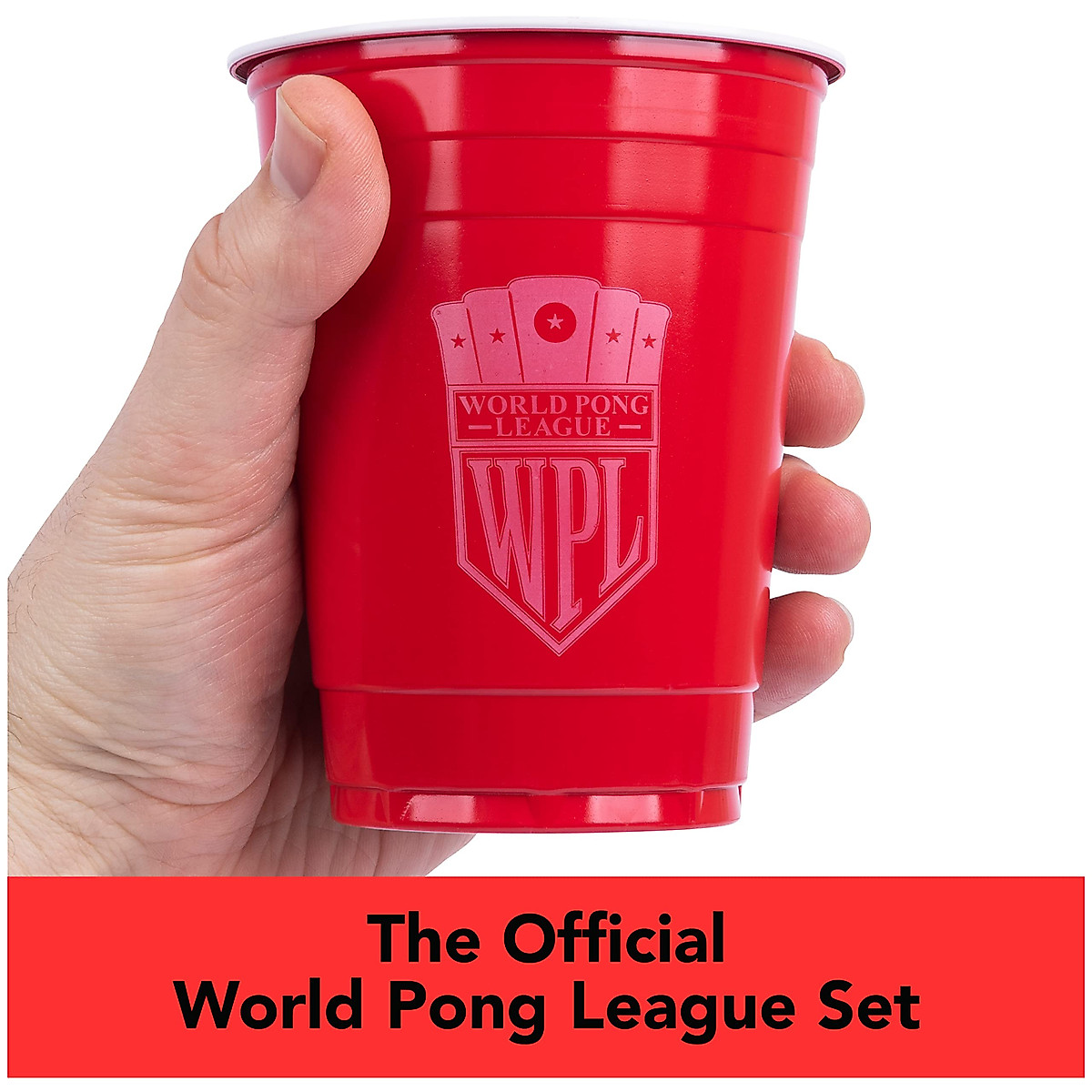 Post Malone, World Pong League Beer Pong Drinking Game for Bachelor Party Outdoor Games with Plastic Cups Ping Pong Balls, for Adults Ages 18 and up