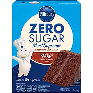 Pillsbury Moist Supreme Sugar Free Devil's Food Cake Mix, 16 Oz. And Pillsbury Creamy Sugar Free Frosting Chocolate Fudge, 16 Oz5