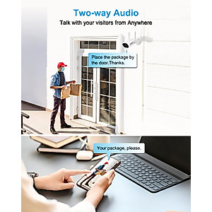 Wireless Security Camera System,ANRAN 8 Channel 2K NVR 4Pcs 3MP Home WiFi Security Camera Outdoor with1TB Hard Driver,Night Vision, IP66 Waterproof, Motion Alert, Remote Access…