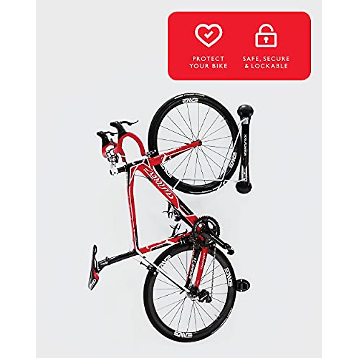 Steadyrack Bike Racks - Classic Rack - Wall Mounted Bike Rack Storage Solution for your Home, Garage, or Bike Park - 4 Pack