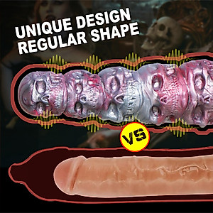 Monster Fantasy Dildo, Silicone Anal Dildo with Suction Cup for Men, Realistic Dildos for Women, 8 inch Soft Animal Alien Prostate Dildo, Fat G Spot Fake Penis, Adult Sex Toys